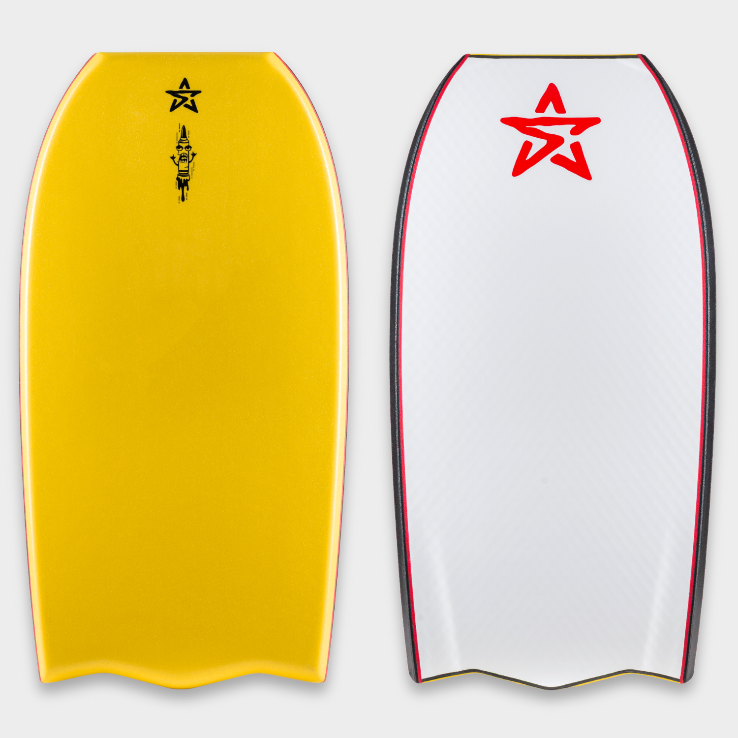 Bullet Bat - Yellow – Stealth Bodyboards